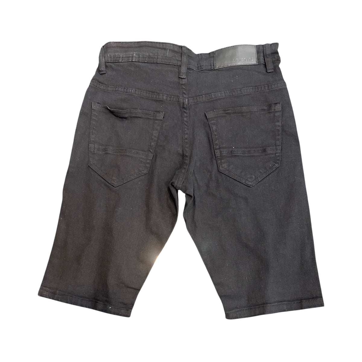 Arketype Ripped Jean Short (Jet Black)