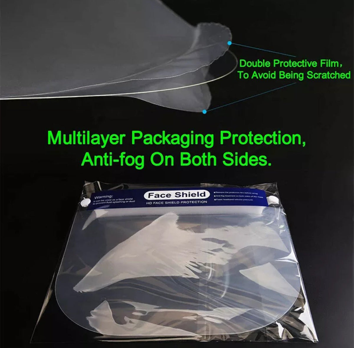 Anti-fog Eye Protection Face Shield Mask Ship from US